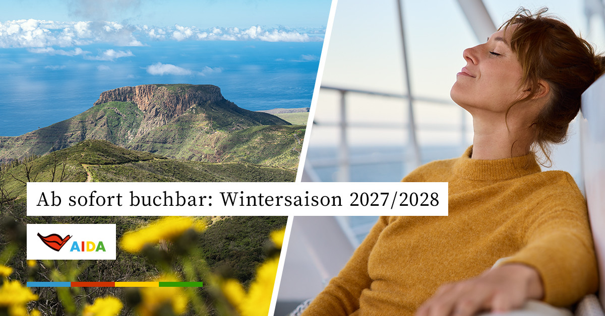 AIDA Winter 2027/28: Buchungsstart & Highlights